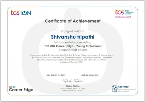 Shivanshu Tripathi On Linkedin Certification Professionalgrowth