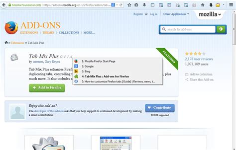how to add a ctrl tab popup menu switcher to firefox [tip] dottech
