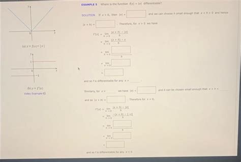 Solved ExAMpLE Where Is The Function F X X Chegg Com