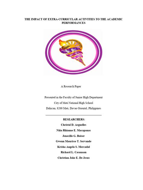 The Impact Of Extracurricular Activities On The Acedemic Performances Download Free Pdf