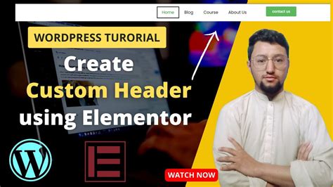How To Create Custom Header In Wordpress With Elementor Asanearningwithnoori Youtube
