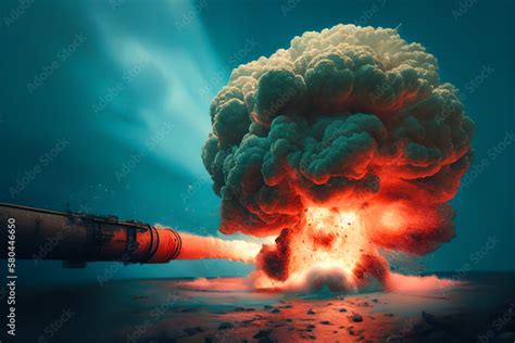 Pipeline Explosion Underwater Gas Pipeline Fire Boils Underwater