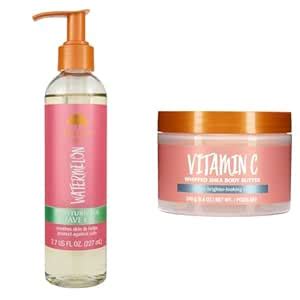 Amazon Com Tree Hut Moisturizing Shave Oil Watermelon 7 7oz And Vitamin C Whipped Shea Body
