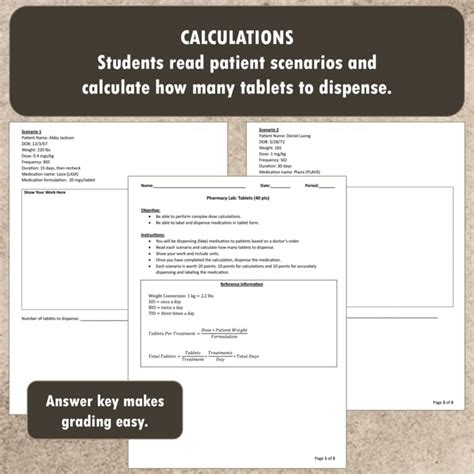 Pharmacy Lab Tablets By Dr Lamms Med Sci Madness Tpt