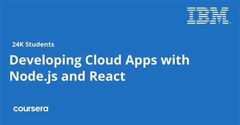 developing cloud apps with node js and react coursera