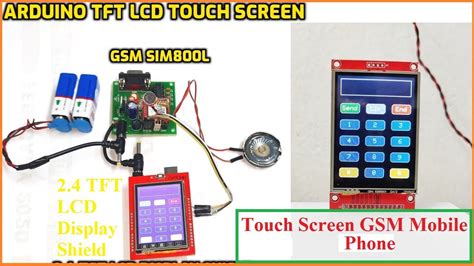 Arduino Tft Lcd Touch Screen Gsm Mobile Phone Svsembedded 7842358459