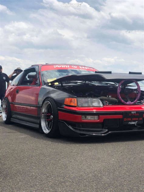 1990 Honda Crx Si With 16x8 Mst Mt11 And Federal 195x40 On Coilovers