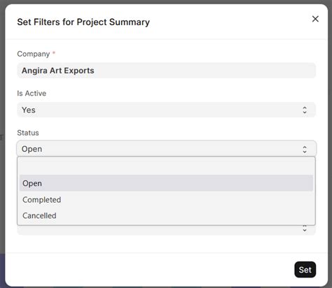 How To Add All Task Status In Project Status Filter Project