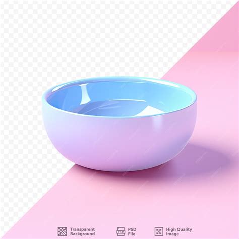 Premium Psd A Bowl Of Water Is Sitting On A Pink Background