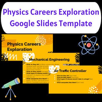 Physics Careers Exploration Google Slides Template By Kim Melso TPT
