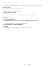 Exercise 2 Activity 1 Name Exercise 2 Activity 1 Exercise 2 Skeletal Muscle Physiology