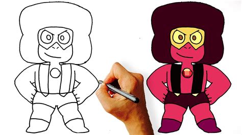 How To Draw Ruby Steven Universe Sketchok Easy Drawing Guides Atelier