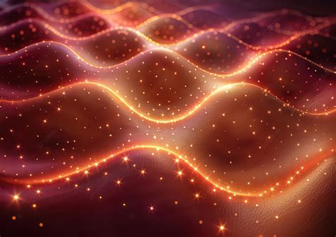A Vibrant Wave Of Glowing Particles Creating Dynamic Abstract Visual Effect Background Waves