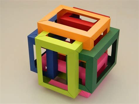 Six Interlocking Rectangular Prisms II Origami Tutorial