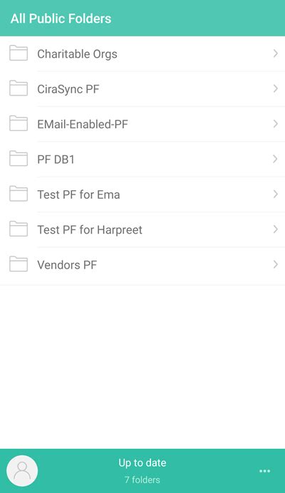 Adding Contacts To Public Folders With The Cira Mobile App Cirasync