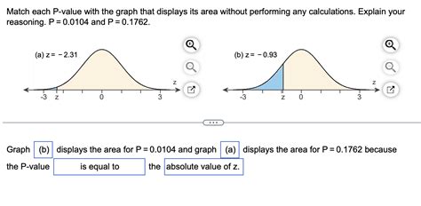 Solved Match Each P Value With The Graph That Displays Its Solved Match Each P Value With The Graph That Displays Its