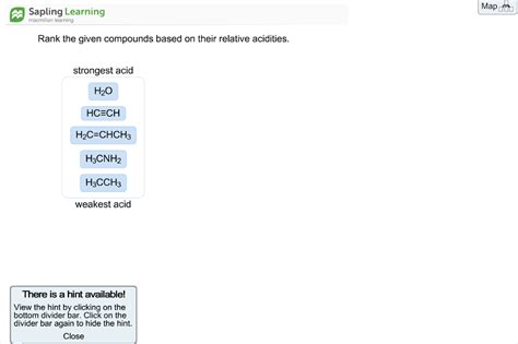 Solved Sapling Learning Macmillan Learning Rank The Given