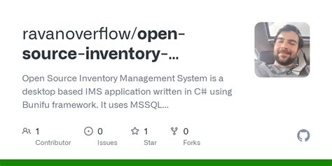 GitHub Ravanoverflow Open Source Inventory Management System In C Open Source Inventory
