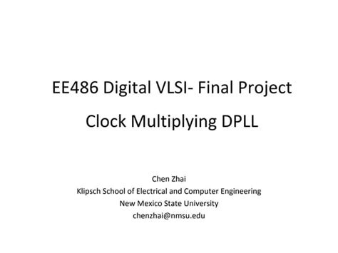 Pll Tsmc 0 18 Process Ppt