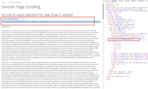 Smooth Scroll Selector Guide