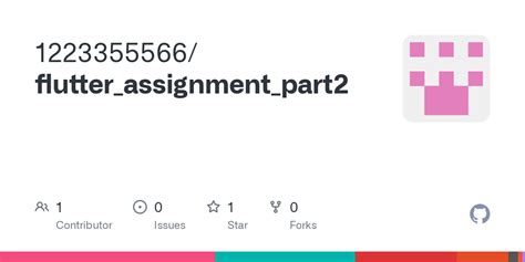 github 1223355566 flutter assignment part2