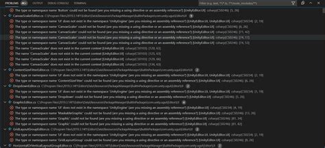 Vs Code Detects Thousands Of Errors Runity2d
