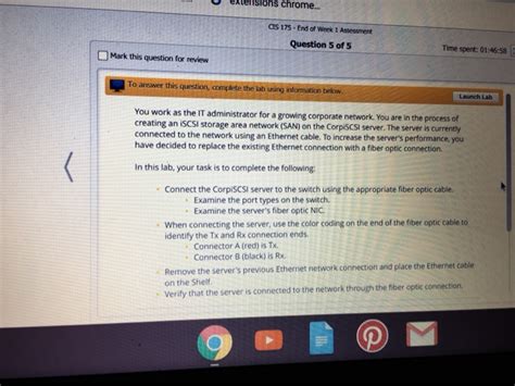 solved u extensions chrome cis 175 end week 1 assessment question 5 5 time spent 01 46 58 e