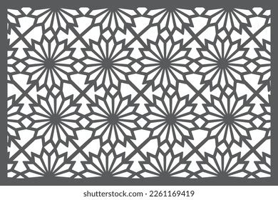 Jali Design Graphic Plywood Partition Cnc Stock Vector Royalty Free 2261169419 Shutterstock