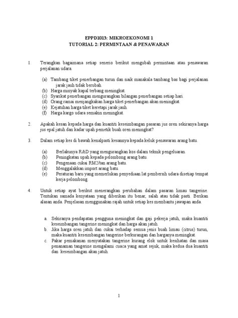 Eppd1013 Tutorial Topik 2 Pdf