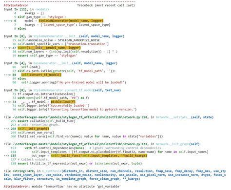 Attributeerror Module Tensorflow Has No Attribute Getvariable · Issue 100 · Genforce