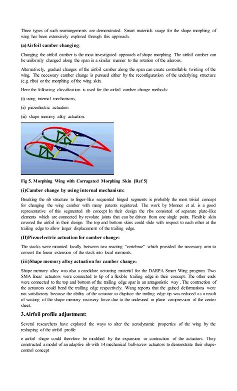 Morphing Aircraft Technology New Shapes For Aircraft Wing Design Docx Aviation Industry