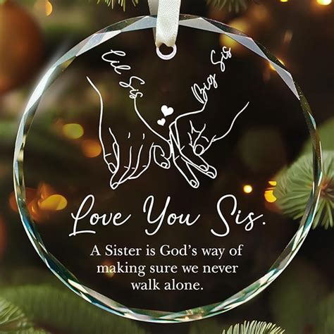 Sister Ornament Sister Christmas Ornament 2024 Sister Ts For Christmas