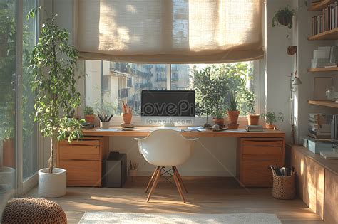 홈 오피스 책상 사진 무료 다운로드 Lovepik