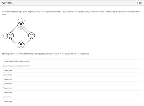 Solved Consider The Following 4 State Diagram Where The Chegg Com