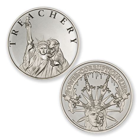 T4 Series Treachery 2 Troy Ounce 39mm Intaglios Reserve Vault