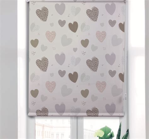 Gray Pattern Romantic Blind