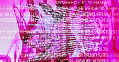 Rose Over Computer Code Program Coding And Technology Concept Stock