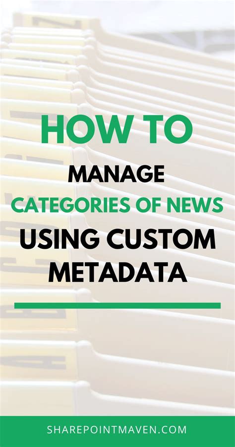 How To Manage Categories Of News Using Custom Metadata Sharepoint