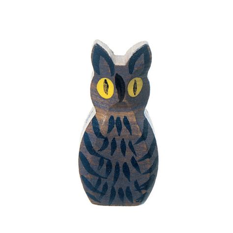 Holztier Möbelknopf Eule Beschlagverkauf24de