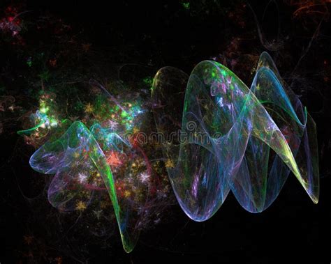 Digital Fractal Chaos Texture Glow Surreal Overlay Futuristic Graphic Fantasy Design Dream