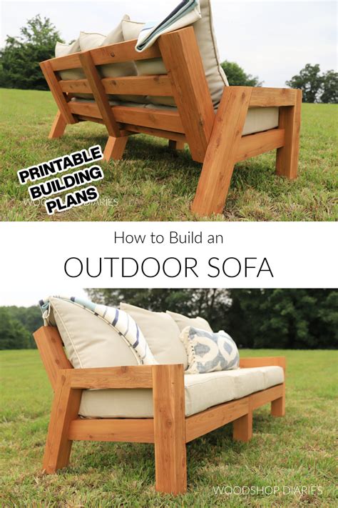 Diy Patio Furniture Plans How To Build An Outdoor Garden Sofa With