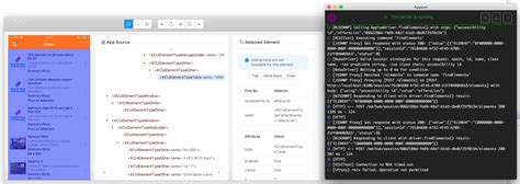 appium xcuitest some of the uitableview the screen elements are not