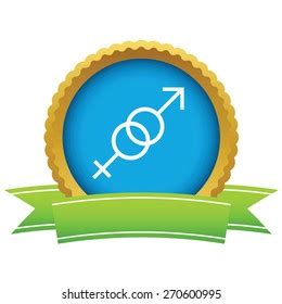 Gold Sex Logo On White Background Vector De Stock Libre De Regal As Shutterstock