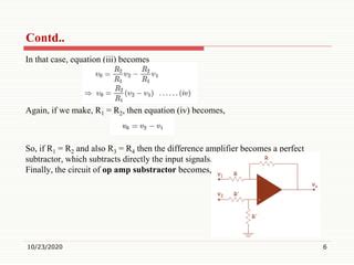Difference Amplifier Or OP Subtractor PDF