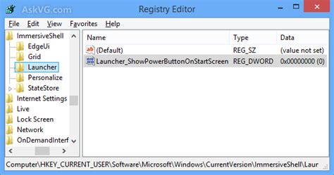 How To Add Or Remove Power Options” Button From Start Screen In