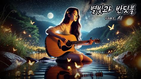 별빛과 반딧불feat Ai 어쿠스틱기타연주와 감성보컬 한시간 연속듣기 Youtube