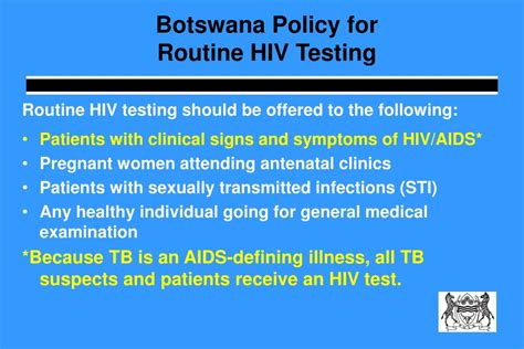 Ppt Module 6 Routine Hiv Testing Of Tb Patients Powerpoint