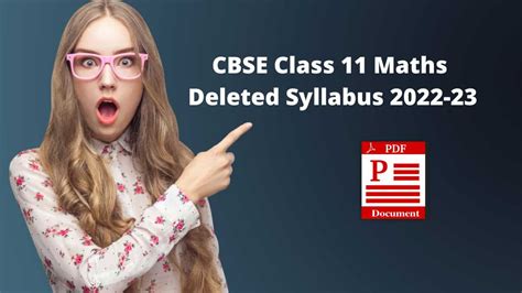 Cbse Class 11 Maths Deleted Syllabus 2022 23 Cbse Digital Education