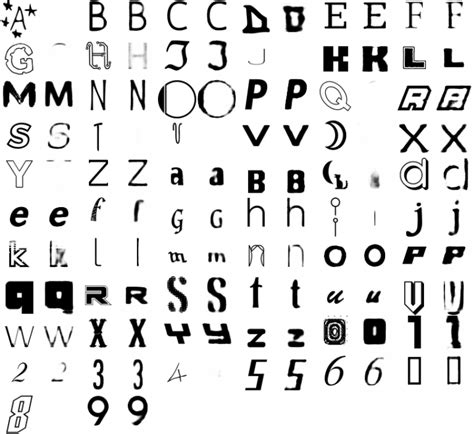 Playing With Fonts Using Neural Networks Flowingdata