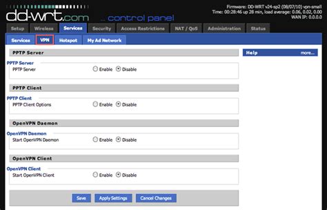 VyprVPN DD WRT Router Manual Setup Instructions For PPTP Giganews